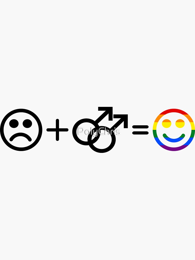 "GAY PRIDE Emoticons Mars Symbol" Sticker for Sale by PolyChris | Redbubble