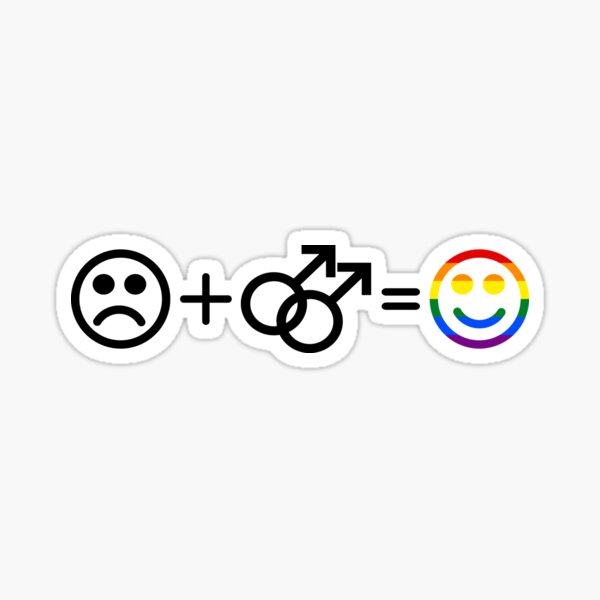 "GAY PRIDE Emoticons Mars Symbol" Sticker for Sale by PolyChris | Redbubble