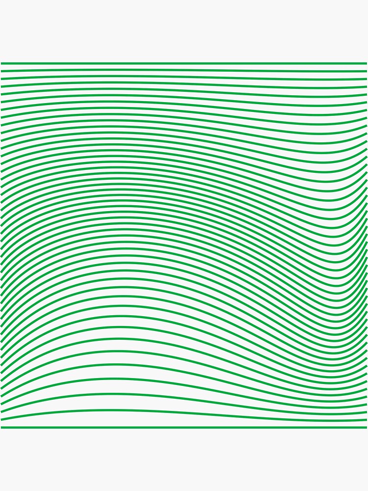"wavy lines" Sticker by blurry-mind | Redbubble