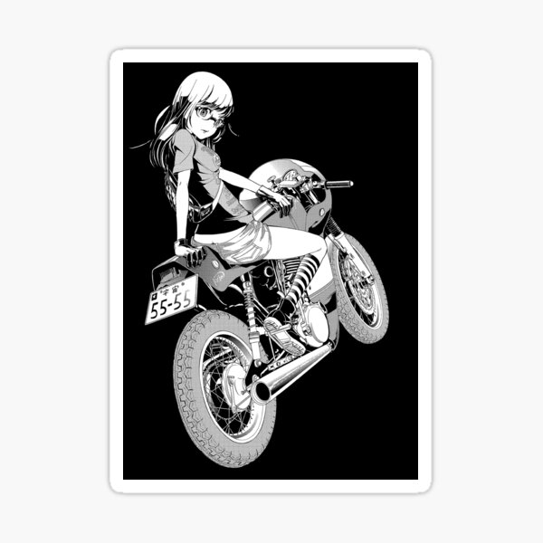 "Bike girl" Sticker for Sale by artprint18 | Redbubble