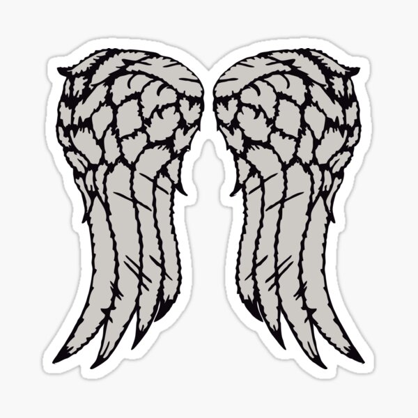 Daryl Dixon Wings Stickers | Redbubble