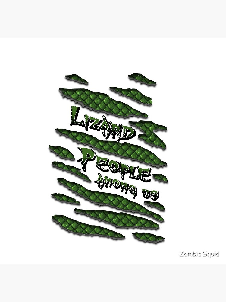 "Lizard People Among Us" Pin for Sale by markpart1 | Redbubble