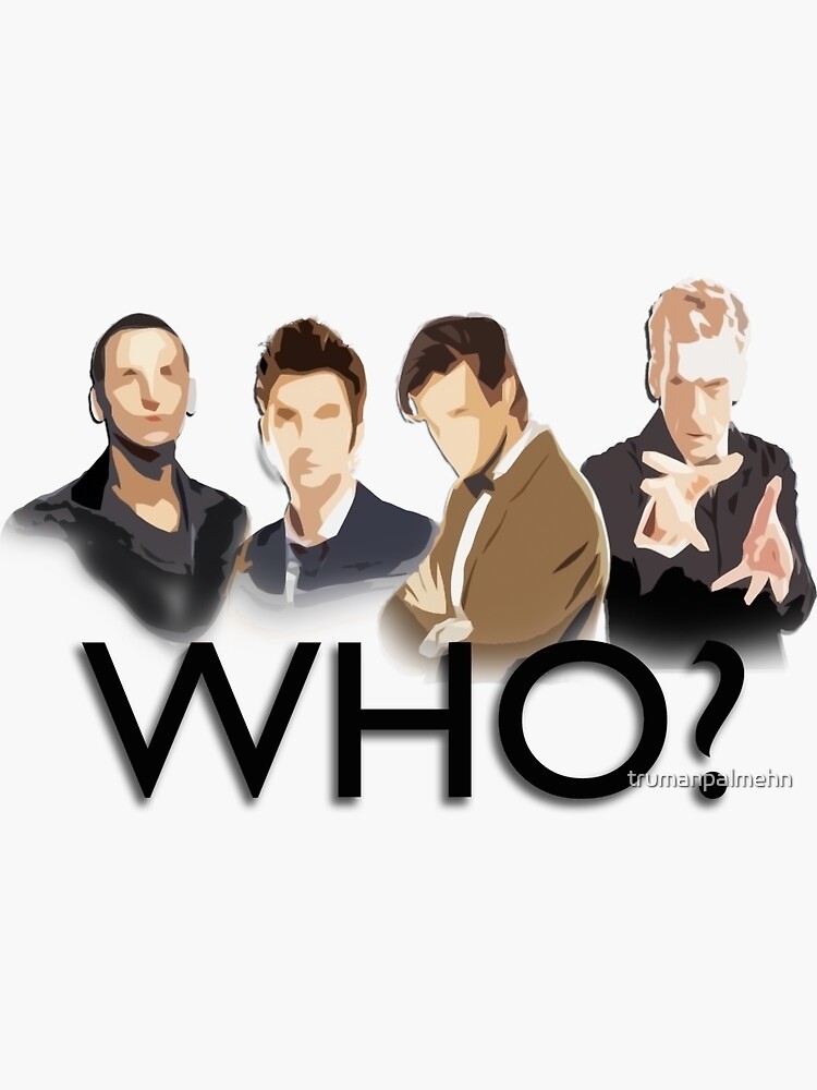 "Who?" Sticker by trumanpalmehn | Redbubble