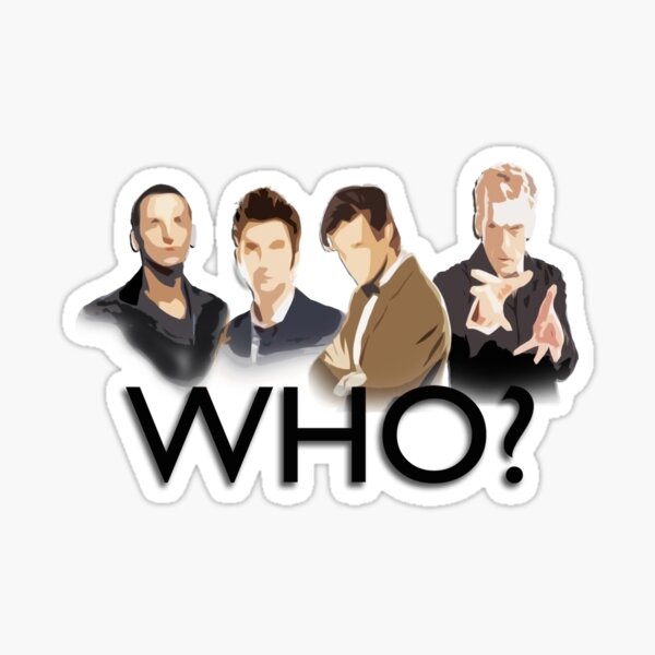 "Who?" Sticker by trumanpalmehn | Redbubble