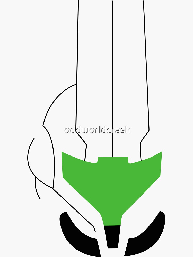 "Minimalist Samus Helmet (transparent) - Metroid Prime" Sticker by ...