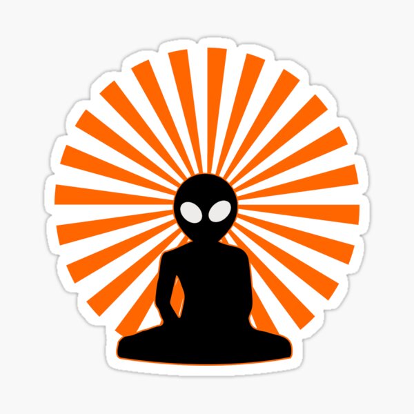 "TBWDN: Alien Buddha" Sticker for Sale by TBWDN | Redbubble
