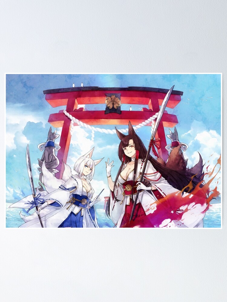 "Akagi and Kaga" Poster for Sale by Saikishop | Redbubble