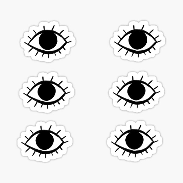 "multiple eyes pack" Sticker for Sale by KRISTAHR | Redbubble