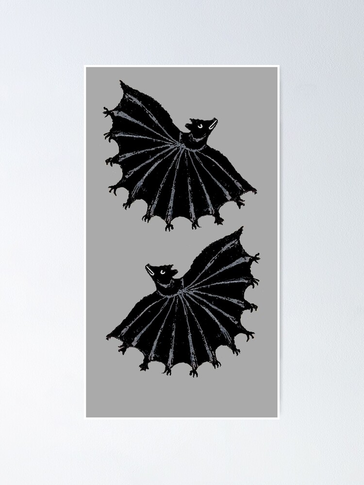 "Medieval rappresentation of Bat pattern version" Poster by Aura-E ...