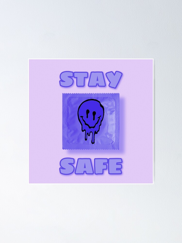 "Stay Safe (Purple)" Poster for Sale by shadowlovr | Redbubble