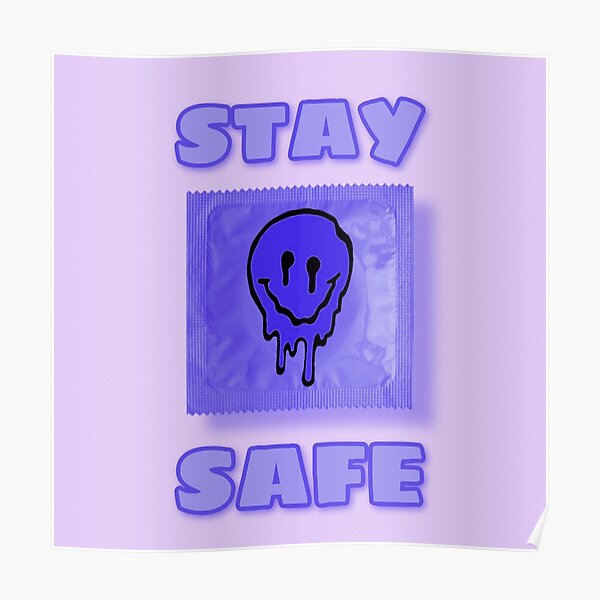 "Stay Safe (Purple)" Poster for Sale by shadowlovr | Redbubble