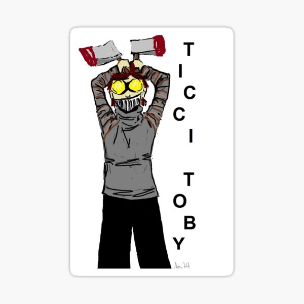 "Ticci-Toby Tribute" Sticker by Skayda | Redbubble