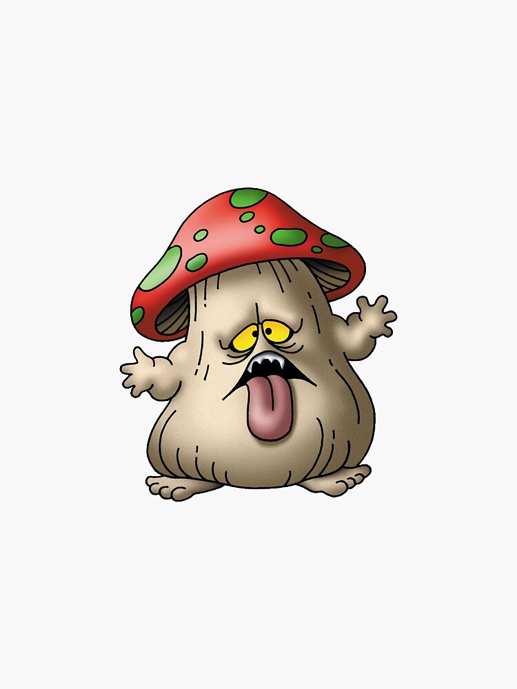 "Mushroom Dragon Quest Sticker" Sticker for Sale by JoshSeiler | Redbubble