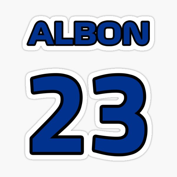 Albon Number Stickers | Redbubble