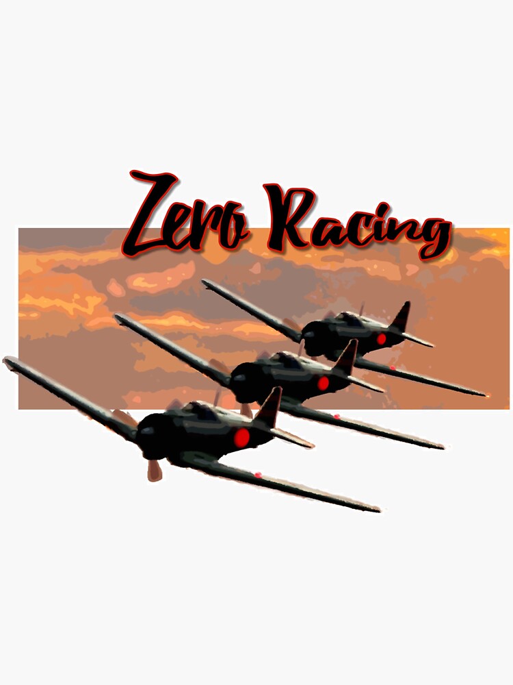 "Zero Racing" Sticker for Sale by Scubagirlamy | Redbubble