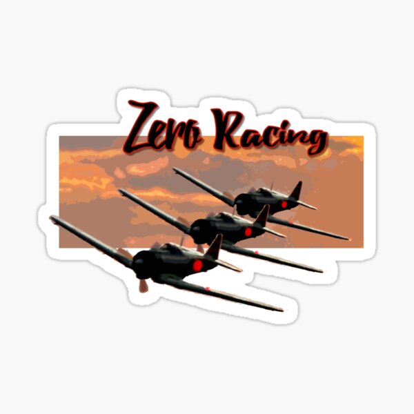 "Zero Racing" Sticker for Sale by Scubagirlamy | Redbubble