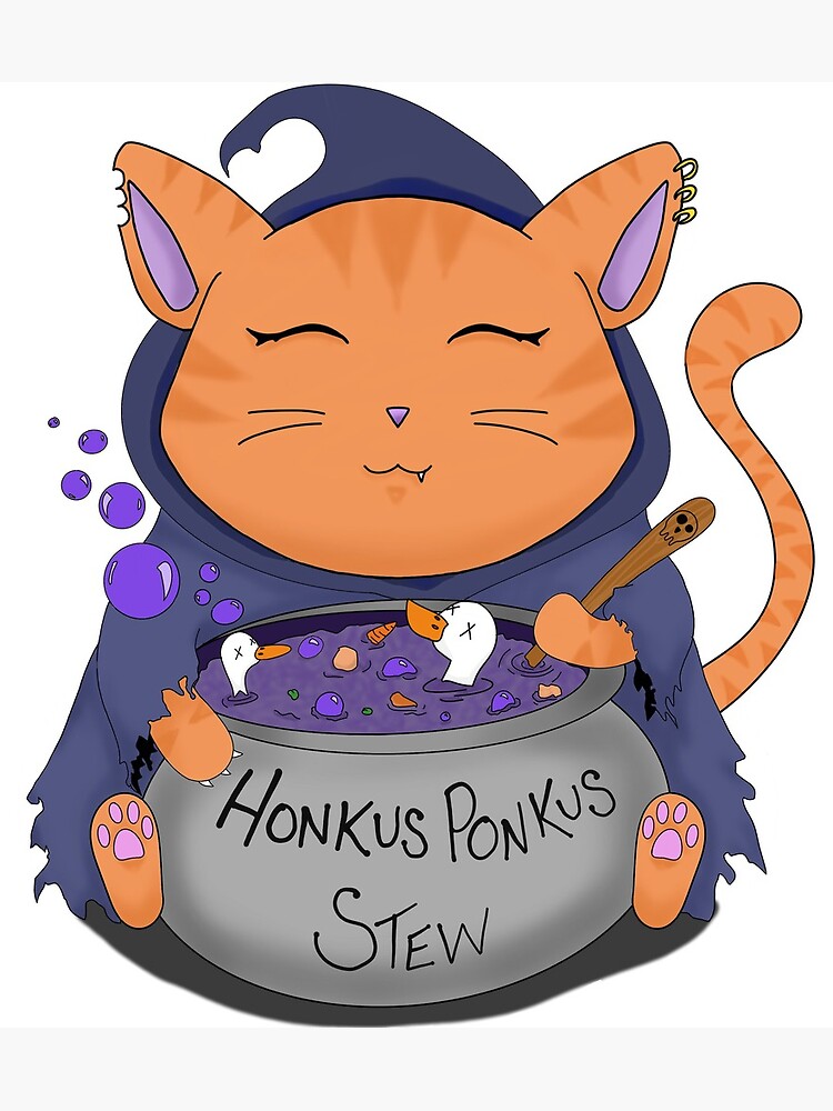 "Honkus Ponkus Cat" Poster by The-Cat-Meows | Redbubble