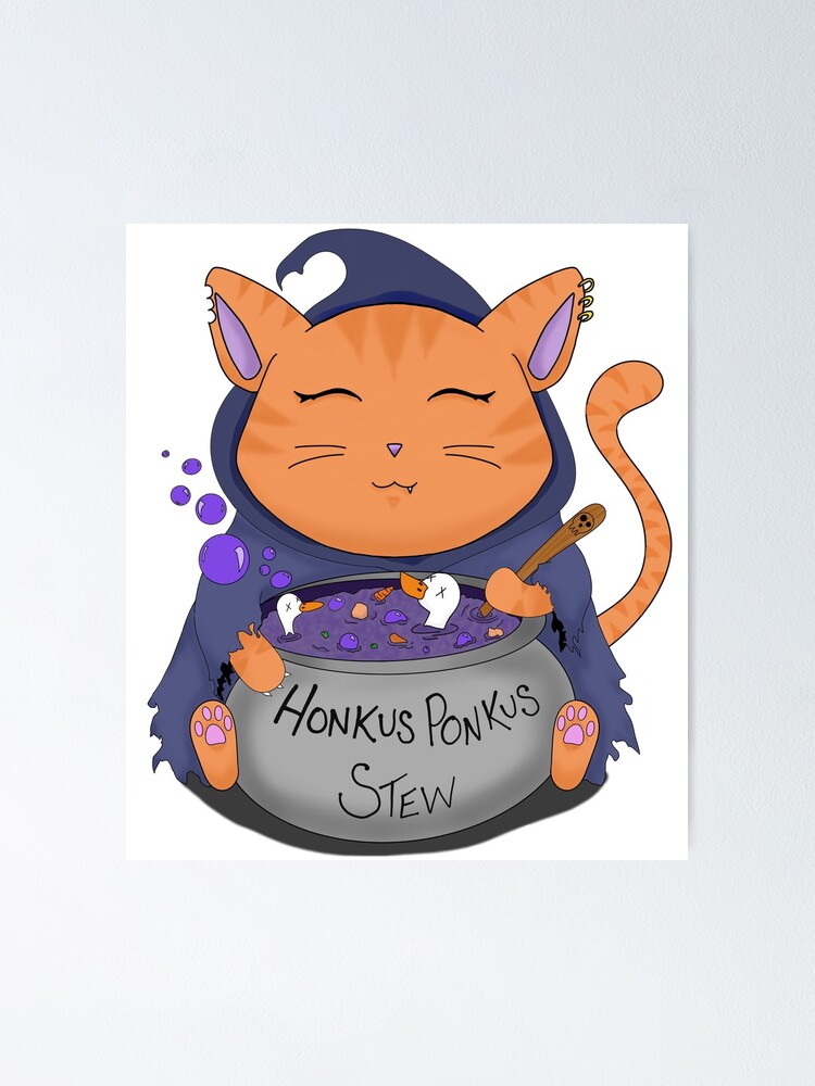 "Honkus Ponkus Cat" Poster by The-Cat-Meows | Redbubble