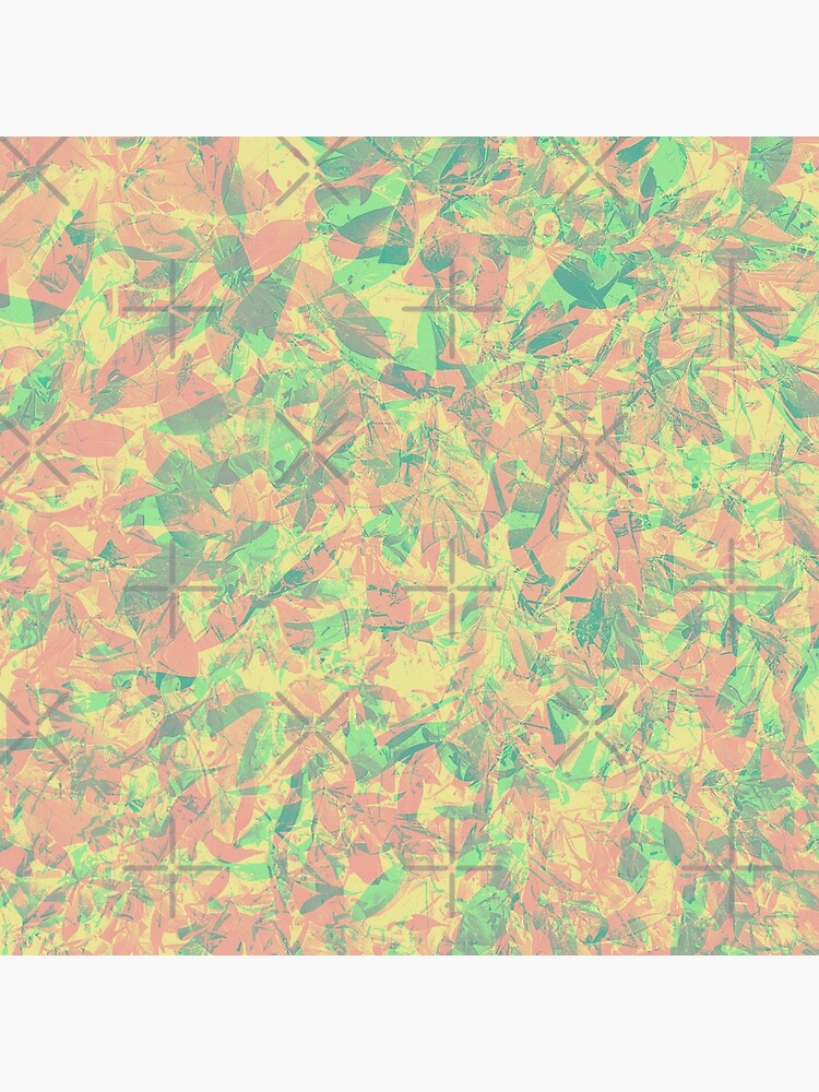 " Cluster of pink ,turquoise, and white leaves " Poster for Sale by ...