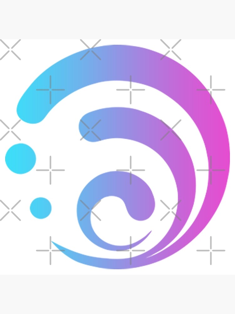 "Genshin Impact Elements - Hydro" Poster by GoldenDov | Redbubble