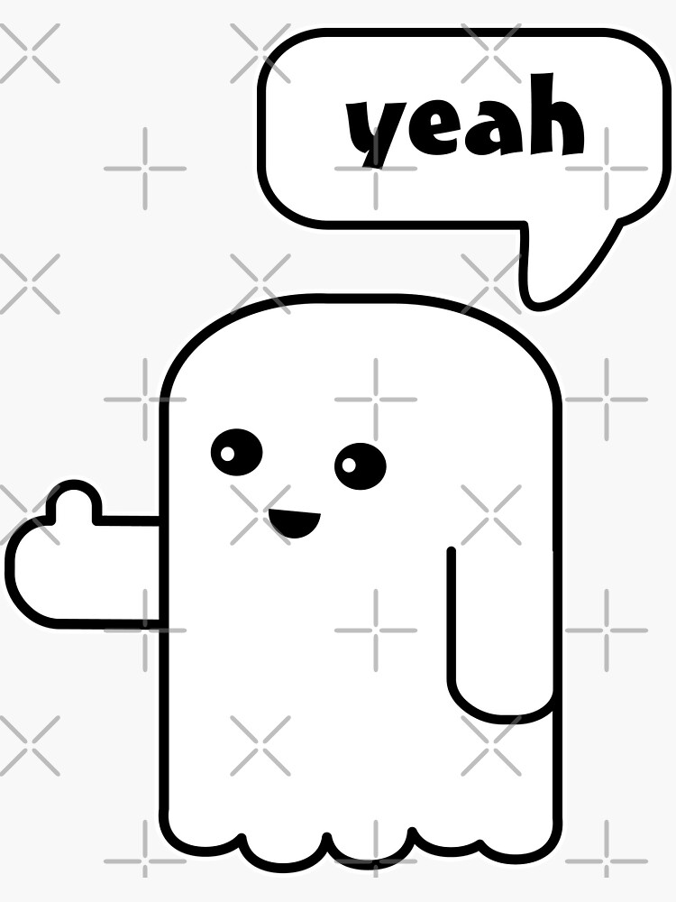 "Funny ghost" Sticker for Sale by IDesign23 | Redbubble