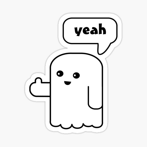 "Funny ghost" Sticker for Sale by IDesign23 | Redbubble