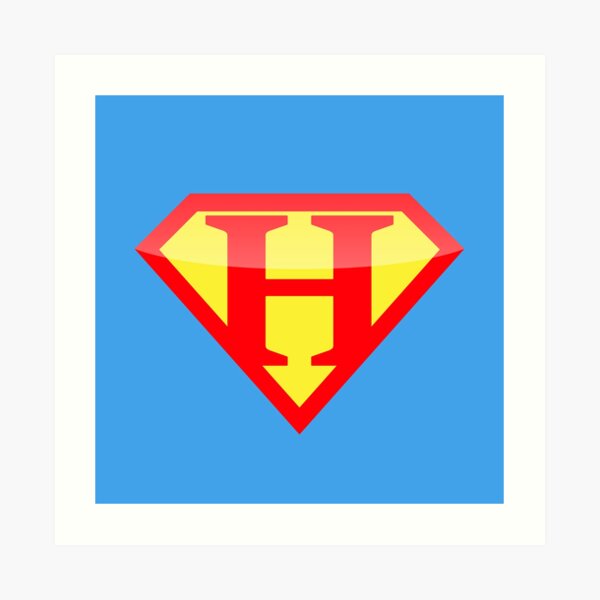 "Superhero symbol. Letter H logo." Art Print for Sale by waldemart ...