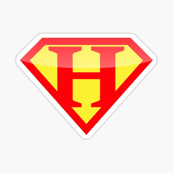 "Superhero symbol. Letter H logo." Sticker for Sale by waldemart ...