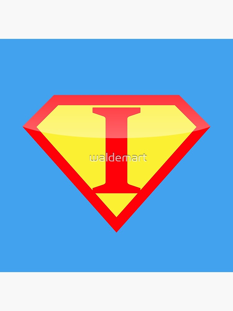 "Superhero symbol. Letter I logo." Art Print for Sale by waldemart ...