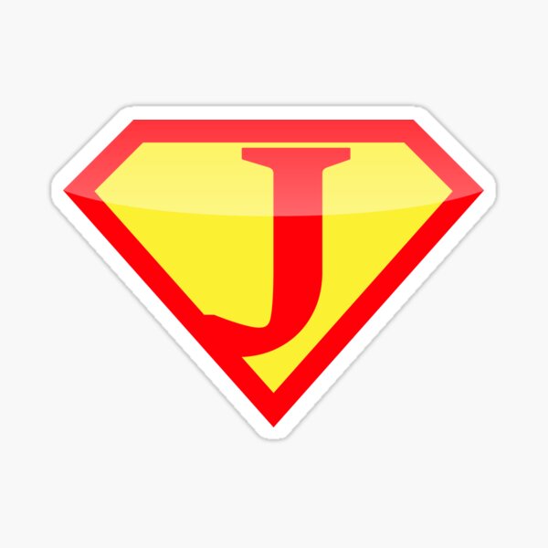 "Superhero symbol. Letter J logo." Sticker for Sale by waldemart ...