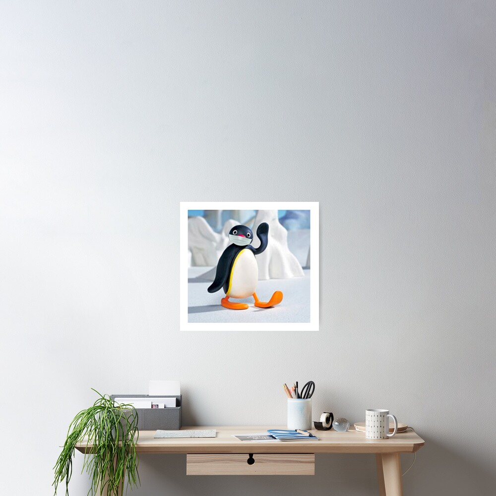 "Pingu The Penguin Wearing Corona Mask - Noot Noot" Poster for Sale by ...