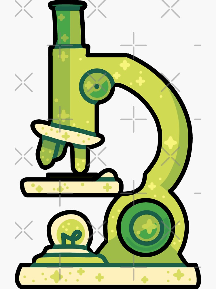 " Microscope" Sticker by SilAchan | Redbubble