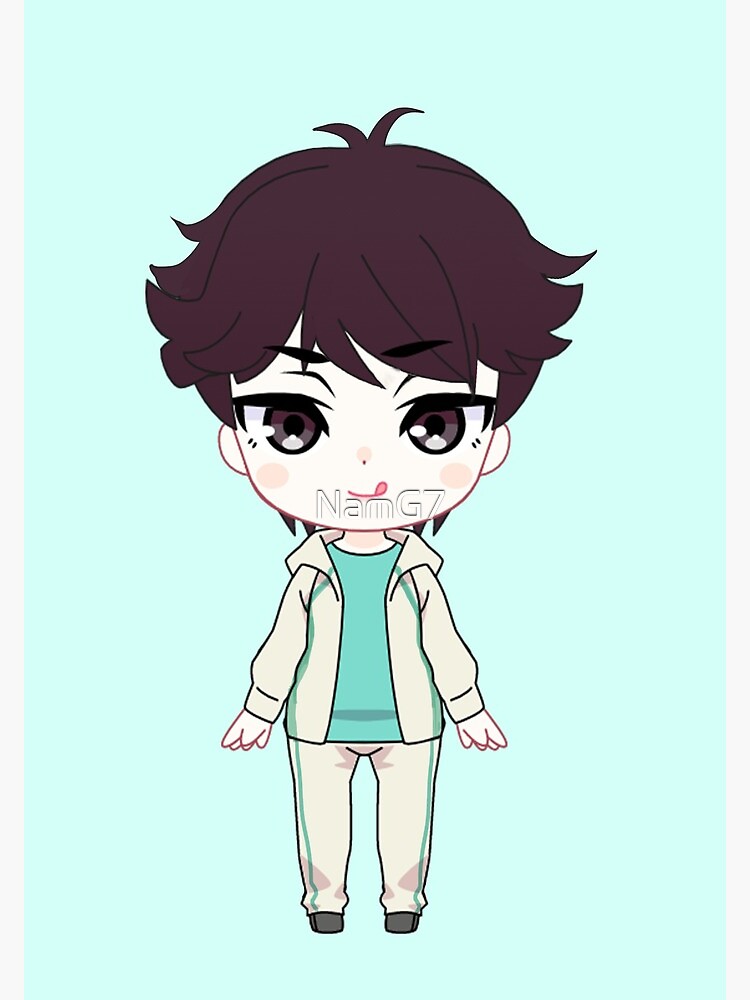 "oikawa tooru from haikyuu chibi" Art Print by NamG7 | Redbubble