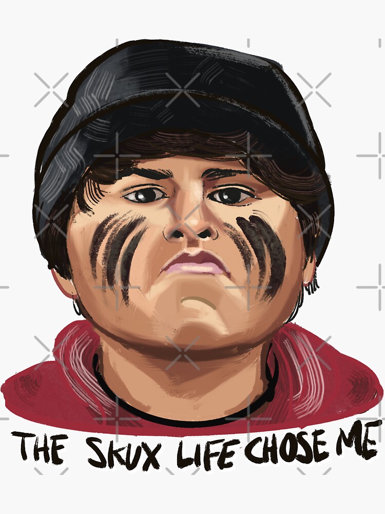 "SkuX LIFE" Sticker by caradunningart | Redbubble