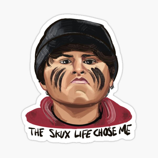 "SkuX LIFE" Sticker by caradunningart | Redbubble