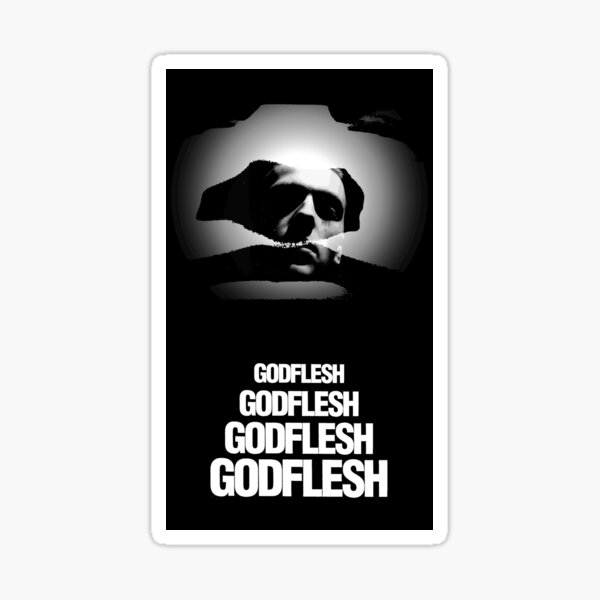 "Godflesh - Justin Broadrick." Sticker for Sale by OriginalDP | Redbubble
