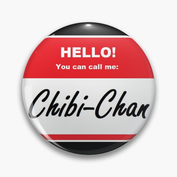 "Hello! Chibi Chan" Pin for Sale by kaybhee | Redbubble
