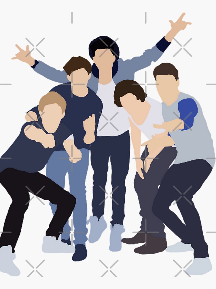 "One Direction Silhouette" Sticker for Sale by carowilson | Redbubble