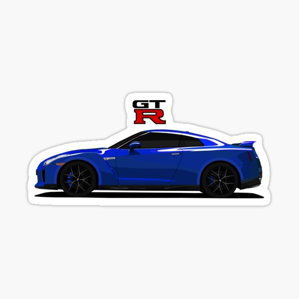 "Nissan R35 GTR" Sticker for Sale by AUTO-ILLUSTRATE | Redbubble