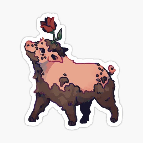 "Muddy Pig from Minecraft Earth " Sticker for Sale by lissv | Redbubble
