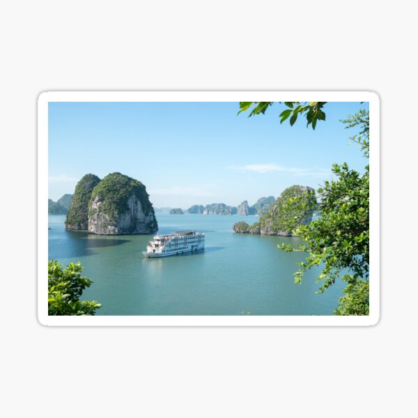 "Bai Tu Long Bay in Halong Bay Vietnam Asia" Sticker for Sale by ...