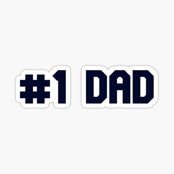 "Number one dad" Sticker by marcdmc | Redbubble