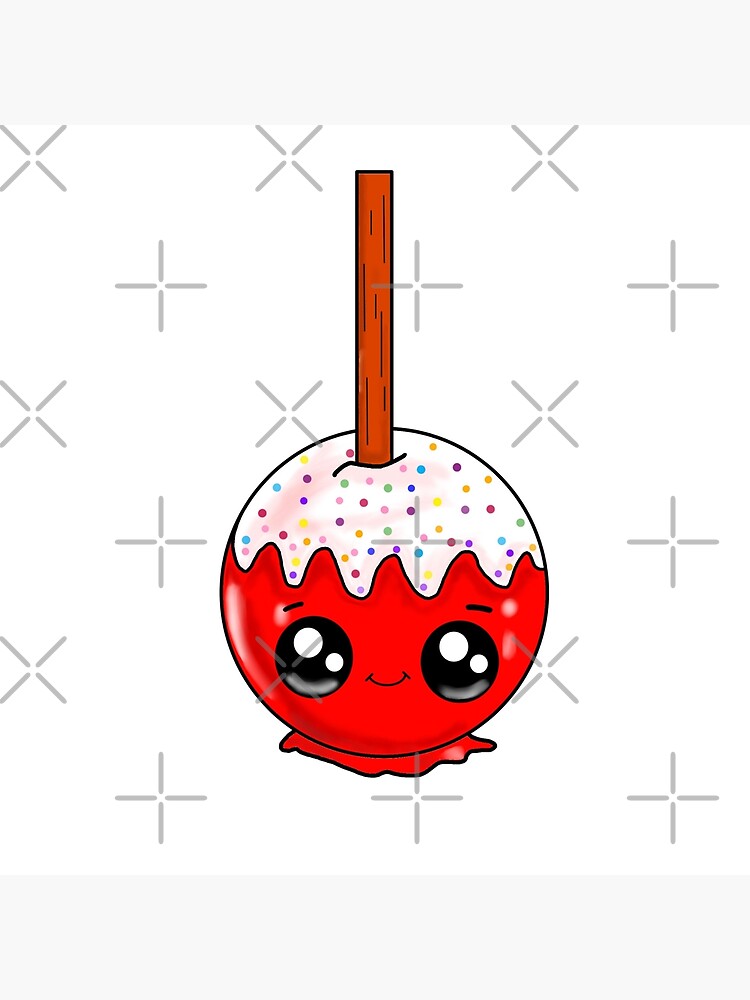 "Cute toffee apple candy apple animated character " Art Board Print for ...