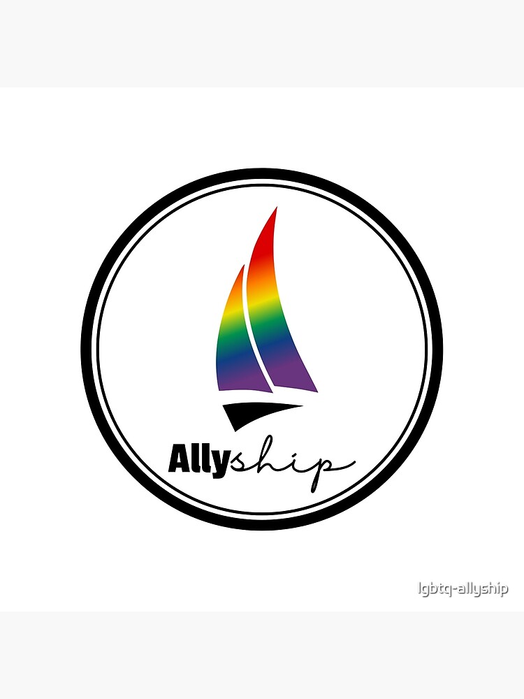"LGBTQ+ Allyship Circle Logo" Poster for Sale by lgbtq-allyship | Redbubble