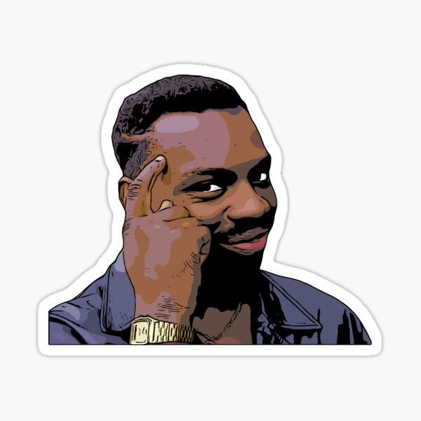 "Roll Safe MEME" Sticker for Sale by Moedesigns | Redbubble