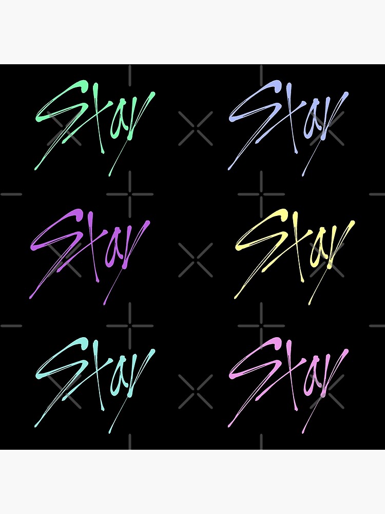 "STRAY KIDS STAY Fandom Logo Schriftpaket PASTEL Blue PINK Green ...