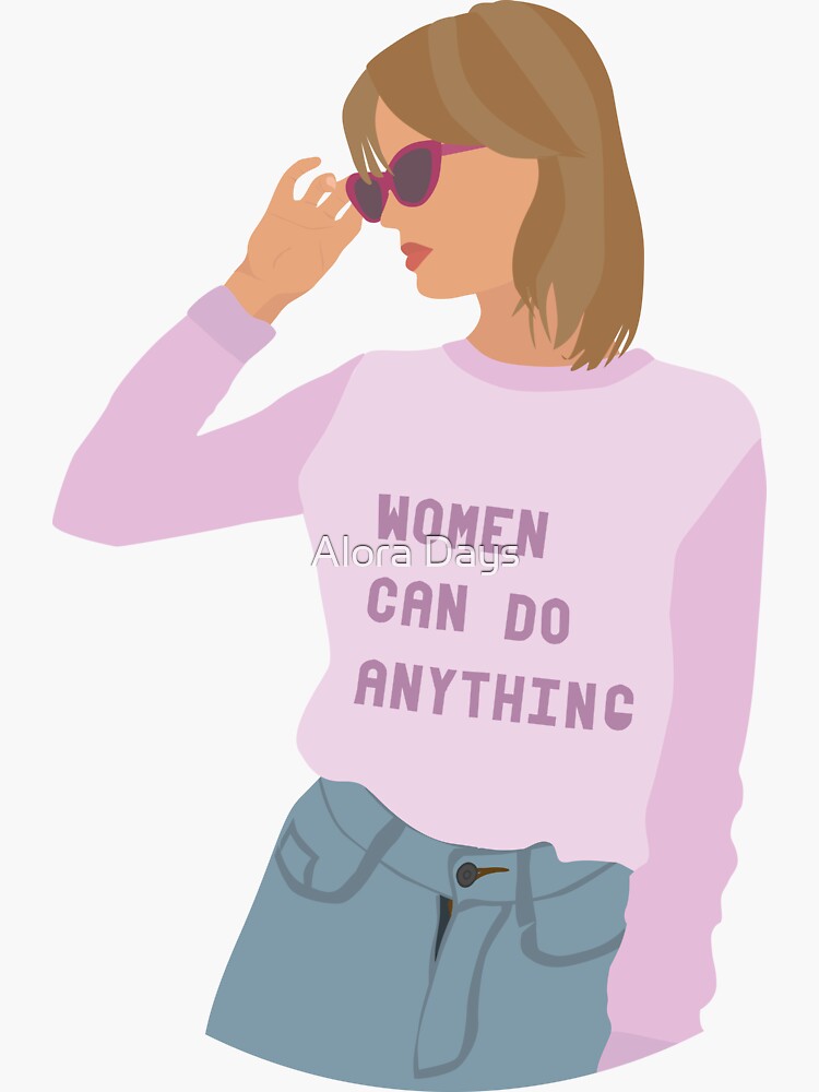 "Women can do anything" Sticker by martaduarte | Redbubble