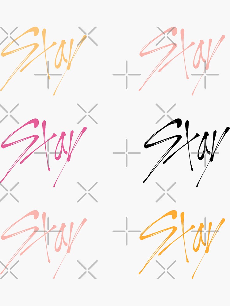 Pegatina «STRAY KIDS STAY Fandom Logo Font Pack PINK PEACH» de ...