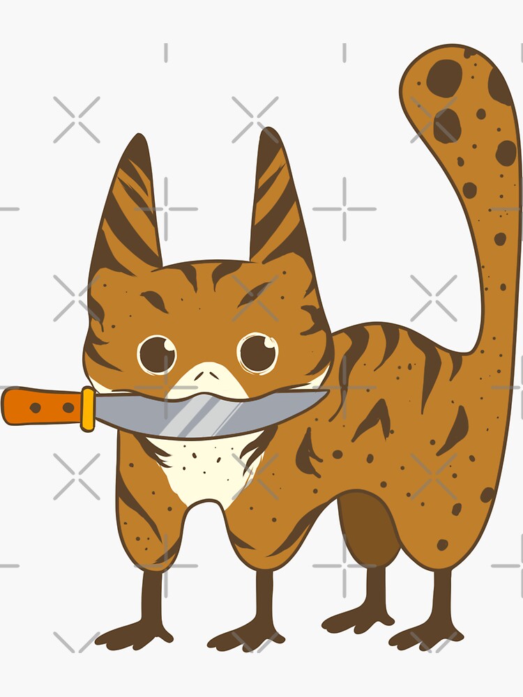 "loth cat" Sticker for Sale by neeannn | Redbubble