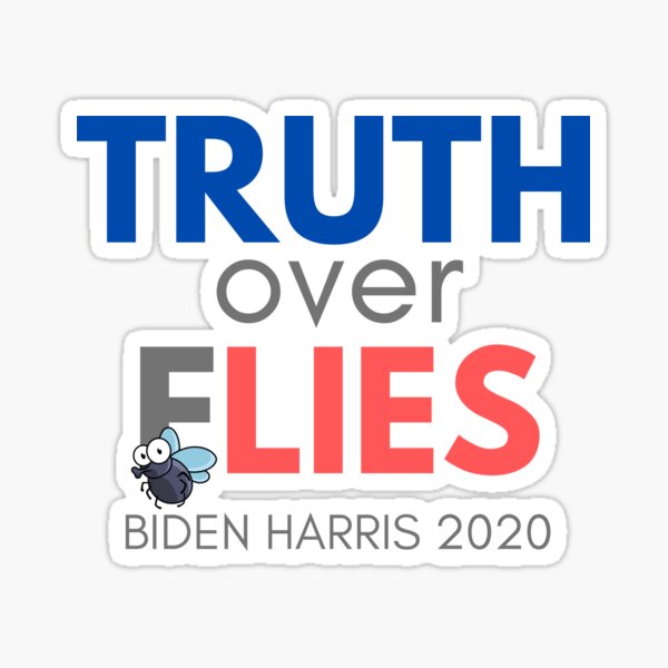 "Truth Over (F)Lies Pence Biden Harris 2020" Sticker for Sale by ...
